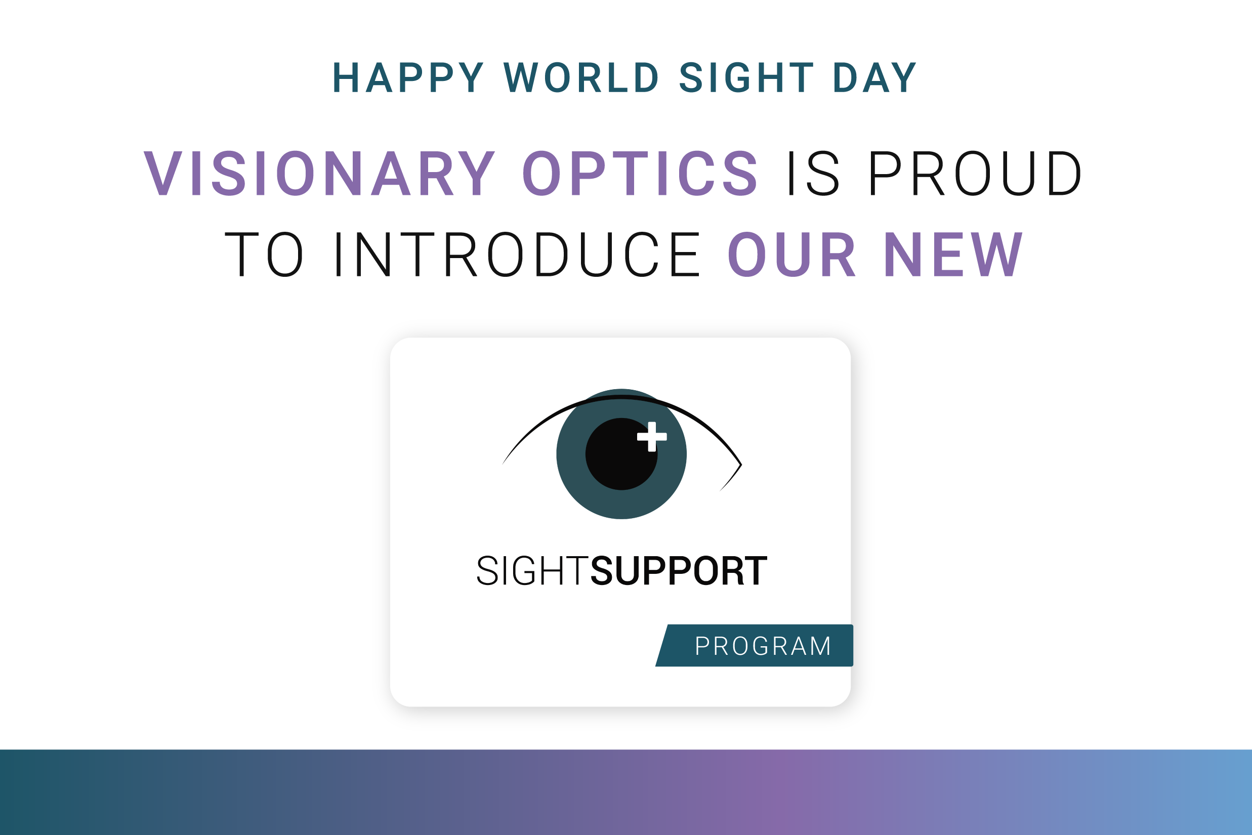 SIGHTSUPPORT: Improving the Quality of Life - Visionary Optics